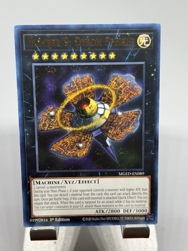 Yugioh! Number 9: Dyson Sphere - MGED-EN089 - Rare - 1st Edition Near ...