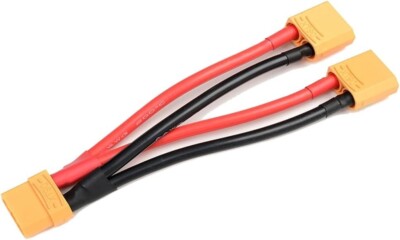 "2-Pack XT90 Plug Parallel Battery Connector Cable 1-Female to 2-Male ...