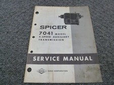 Dana Spicer Transmission Model 7041 4speed Auxiliary for sale online | eBay