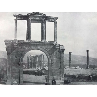 1899 Arch of Hadrian Athens Greece Victorian Book Print 2R1-104 | eBay