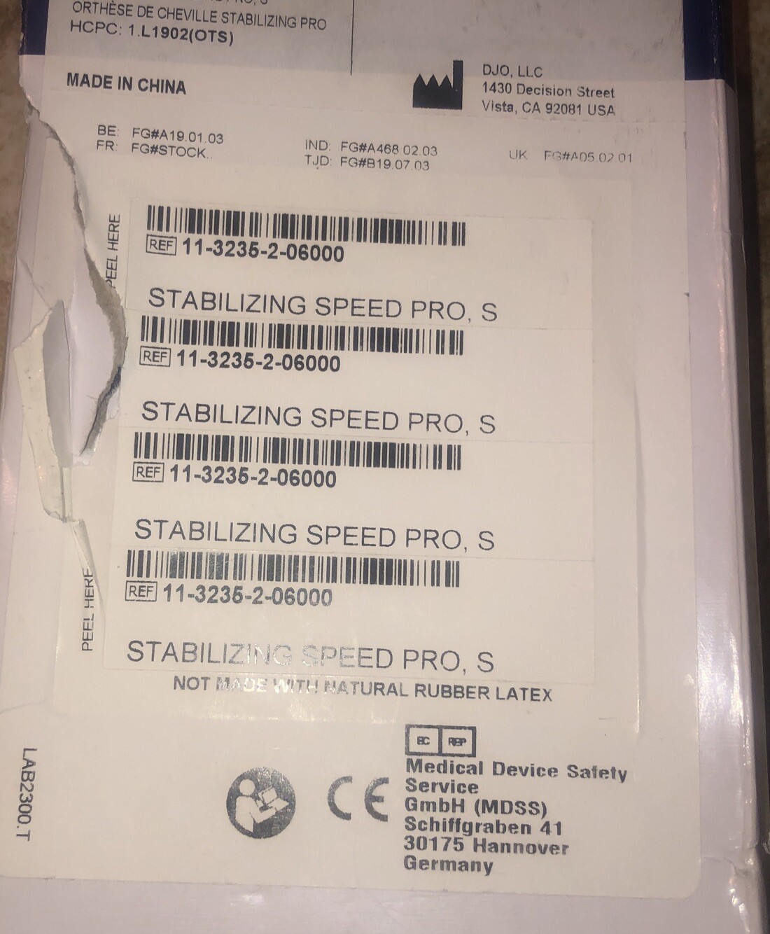 DonJoy Stabilizing Speed Pro - Ankle Support - Size S | eBay