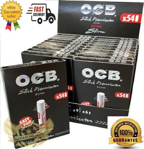 OCB Extra Slim 5,7mm 54 x Filter Tips 20 Packs (1 Box) Premium Stick ...