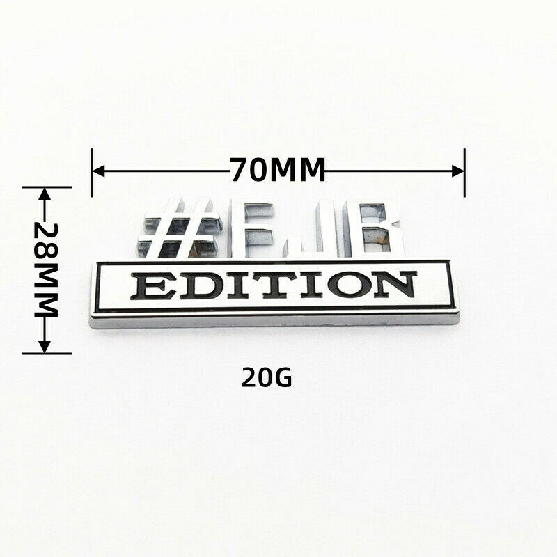 4x # FJB Edition Let's Go Brandon Emblem 3D Metal Badge Decal Funny ...