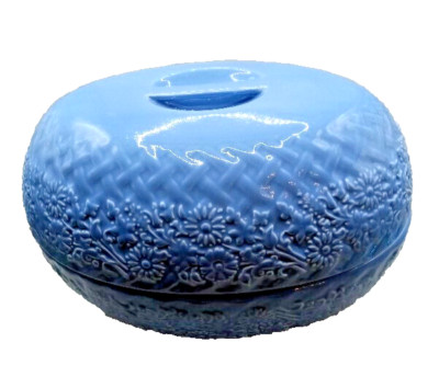 Temptations Blue Baker and Lid 10-1/2" | eBay