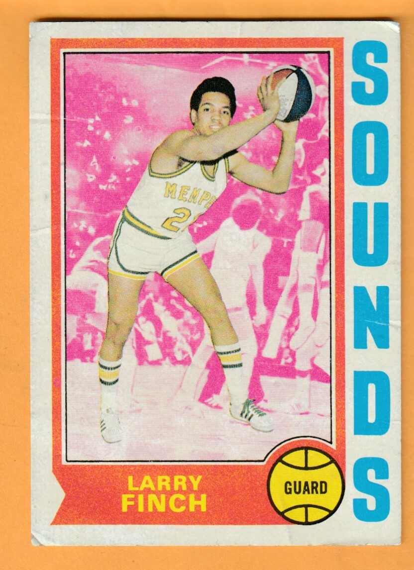 Larry Finch Memphis Sounds 1974-75 Topps #215 RC Rookie State Tigers ...