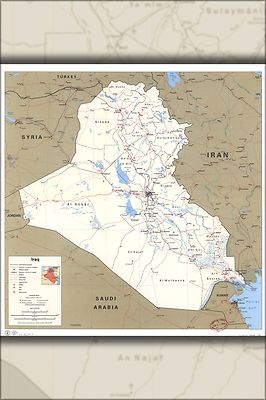 Poster, Many Sizes; Cia Map Of Iraq 1994 | eBay