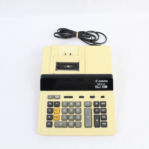 Vintage Canon MP21D III 12-Digit Desk Calculator Adding Machine Tested ...