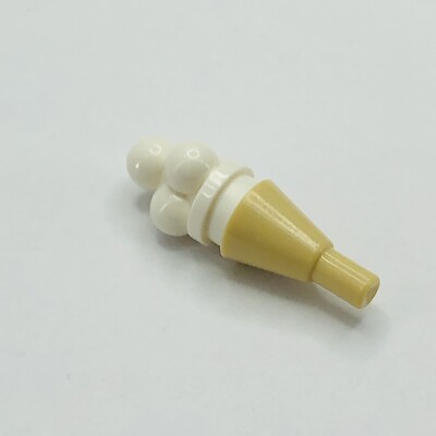 6254 1161 LEGO Parts Food Vanilla ICE CREAM CONE Scoops Minifigure ...