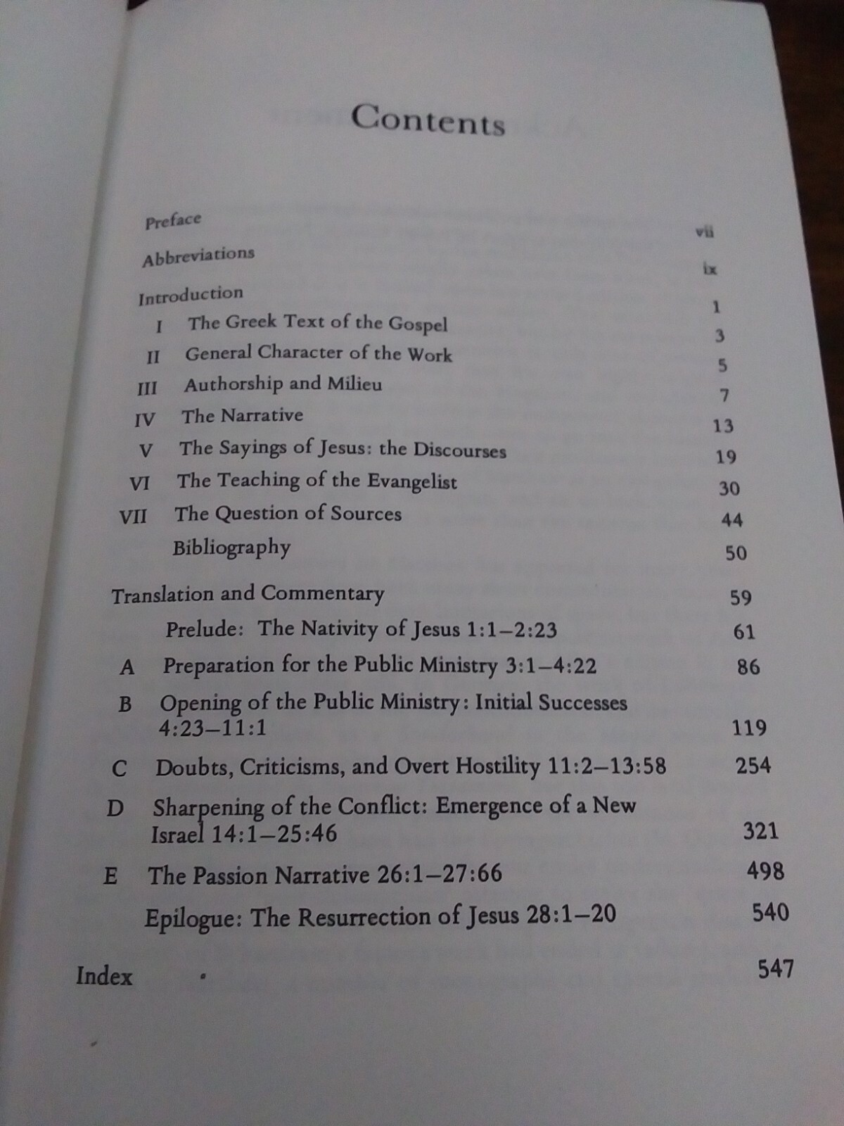 The Gospel According to Matthew, Frances Beare, Very Good Condition ...