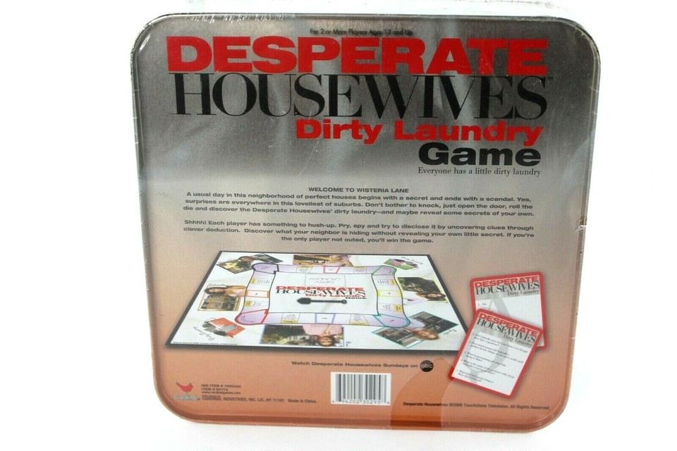 Desperate Housewives Dirty Laundry Game -Collector's Tin Box Edition ...