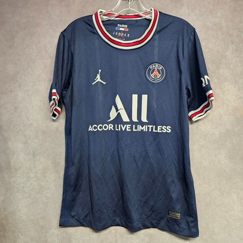 2021 Nike Jordan Paris St Germain PSG Neymar Jr 10 Blue Home Soccer ...