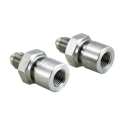 Set of 2 Brake Line Adapter Fitting -3 AN To 3/16" Inverted Flare 3AN ...
