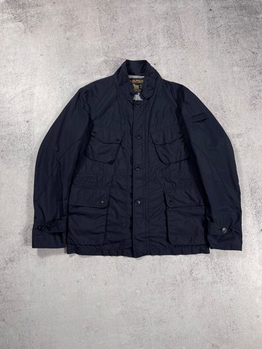 Woolrich John Rich & Bros Men's Nylon Field Pockets Jacket Navy Blue ...