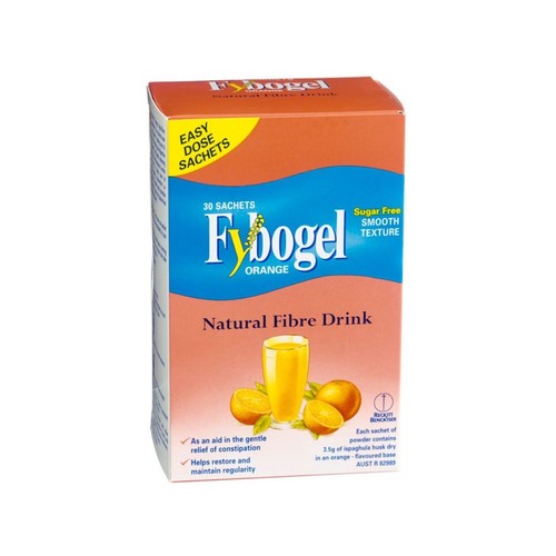 FYBOGEL ORANGE SCH 30 FIBRE SUPPLEMENT SACHETS PACK SUGAR FREE X ...