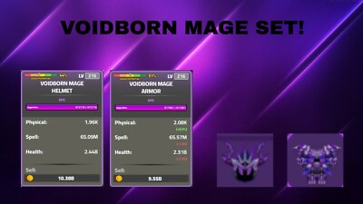 🔮VOIDBORN MAGE SET🔮 ABYSSAL VOID DUNEGON QUEST RARE GEAR (READ DESC) | eBay