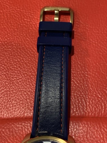 Bulova Marine Star Quartz Chronograph Blue Dial Rubber Strap Men's ...