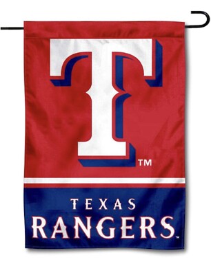 MLB Texas Rangers Garden Flag Double Sided MLB Rangers Premium Yard ...
