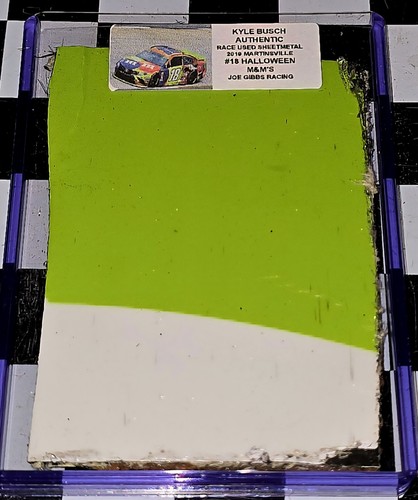 KYLE BUSCH RACE USED COMPOSITE 2019 MARTINSVILLE #18 M&M'S HALLOWEEN ...