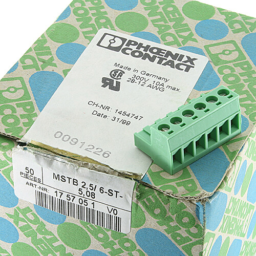 [3pcs] MSTB2,5/6-ST-5,08 1757051 Terminal Block Pluggable 6 Pin PLUG | eBay