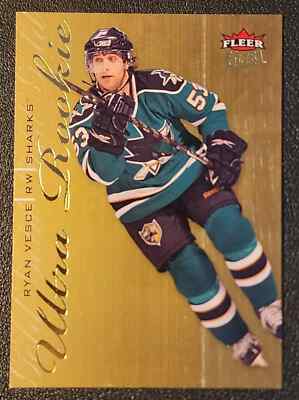 2009-10 Fleer Ultra Rookie Gold Medallion #240 Ryan Vesce Sharks | eBay
