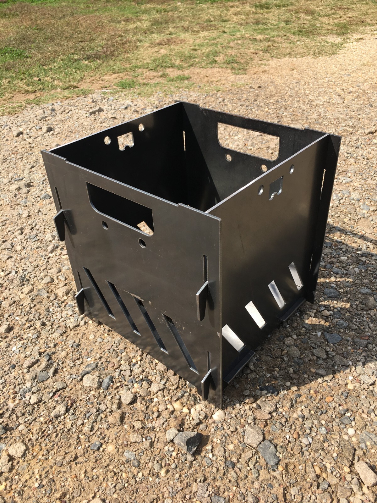 Magnum Target 12” Portable Burn Cage Box Campfire Stove Fire Pit ...