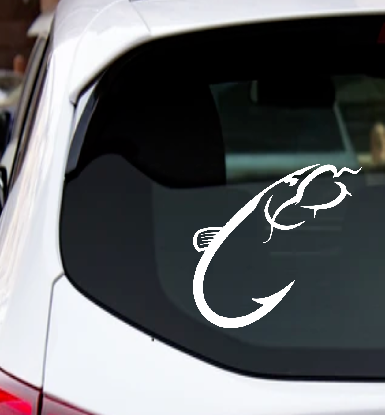 Fishing Hook Vinyl Waterproof Sticker Decal Car Laptop Wall Window ...
