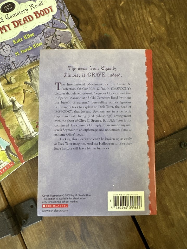 Lot Of 5 Over My Dead Body; 43 Cemetery Road-Book Two - Paperback By ...