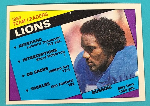1984 Topps #84 1983 Team Leaders Chiefs Carlos Carson TL Football Card ...