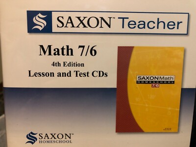 New! Saxon Teacher Math 7/6 cds Lesson & Test CDs 4th Edition | eBay