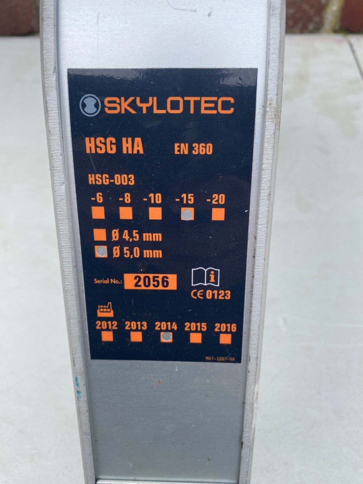 Skylotec fall arrester, HSG HA EN360 5mm, 15M | eBay Australia
