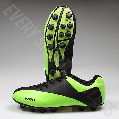 NEW Vizari Vigo FG Youth and Junior Soccer Cleats- Black / Neon Green ...