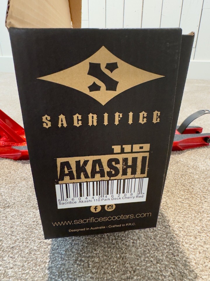 Sacrifice Akashi AK 110 Pro Scooter Deck Red New | eBay