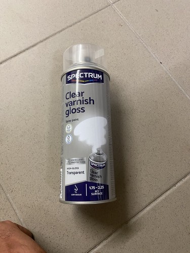 Klarlack-Sprühfarbe Glanz, Clear vanish gloss transparent Spray ...