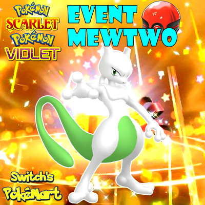 Shiny Mewtwo Event Max IVs EVs With Ribbons Battle Ready Scarlet Violet ...