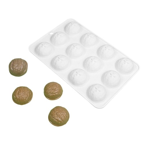 Creative Molecular Gastronomy Walnut Silicone Molds 12 Cavity for DIY ...