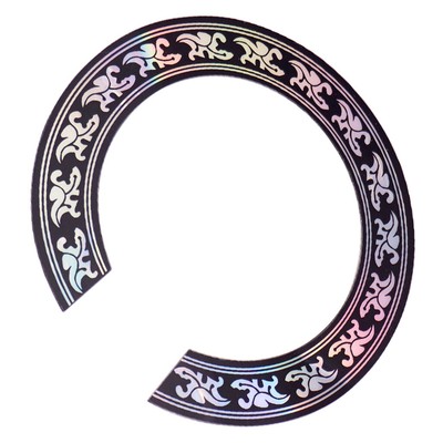 Guitar Soundhole Sticker Acoustic Guitar Circle Sound Hole Decal Parts ...