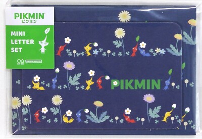 Pikmin Mini Letter Set 5 Sheets 5 Envelopes Dark Blue Nintendo Made in ...