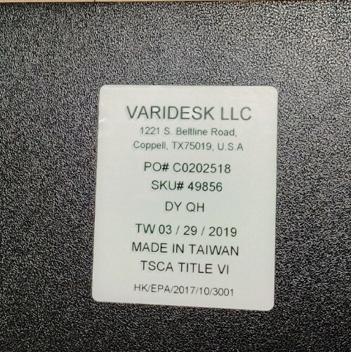 VariDesk Pro Plus 36 Dual-Monitor Sit Stand Adjustable Desk Model 49900 ...