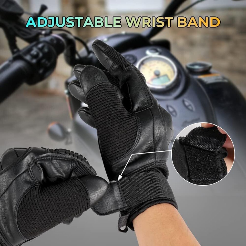 Tactical Motorcycle Full Finger Gloves Motorbike Riding Racing ...