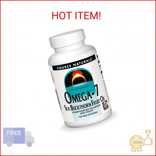 Source Naturals Omega-7 Sea Buckthorn Fruit Oil, Non-GMO, Vegan-Sourced ...
