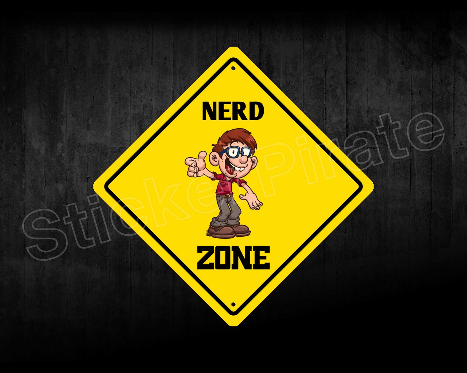 *Aluminum* Nerd Zone Funny Metal Novelty Sign 12"x12" | eBay