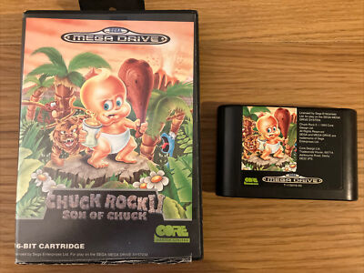 Chuck Rock 2 Son Of Chuck for Sega Megadrive UK PAL Boxed very Good ...
