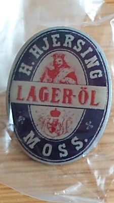 H Hjersing Bryggeri, Moss.. Norway lager beer pins | eBay