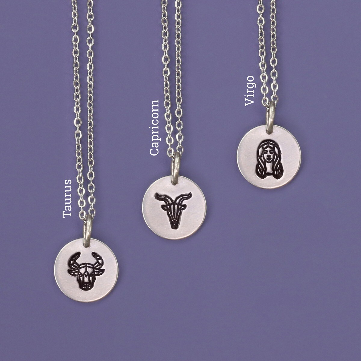 Geometric Virgo Signature Metal Design Stamp 6mm- Zodiac, Steel ...