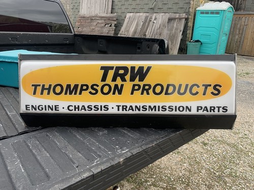Vintage TRW Thompson Products Lighted Sign Engine Chassis Transmission ...