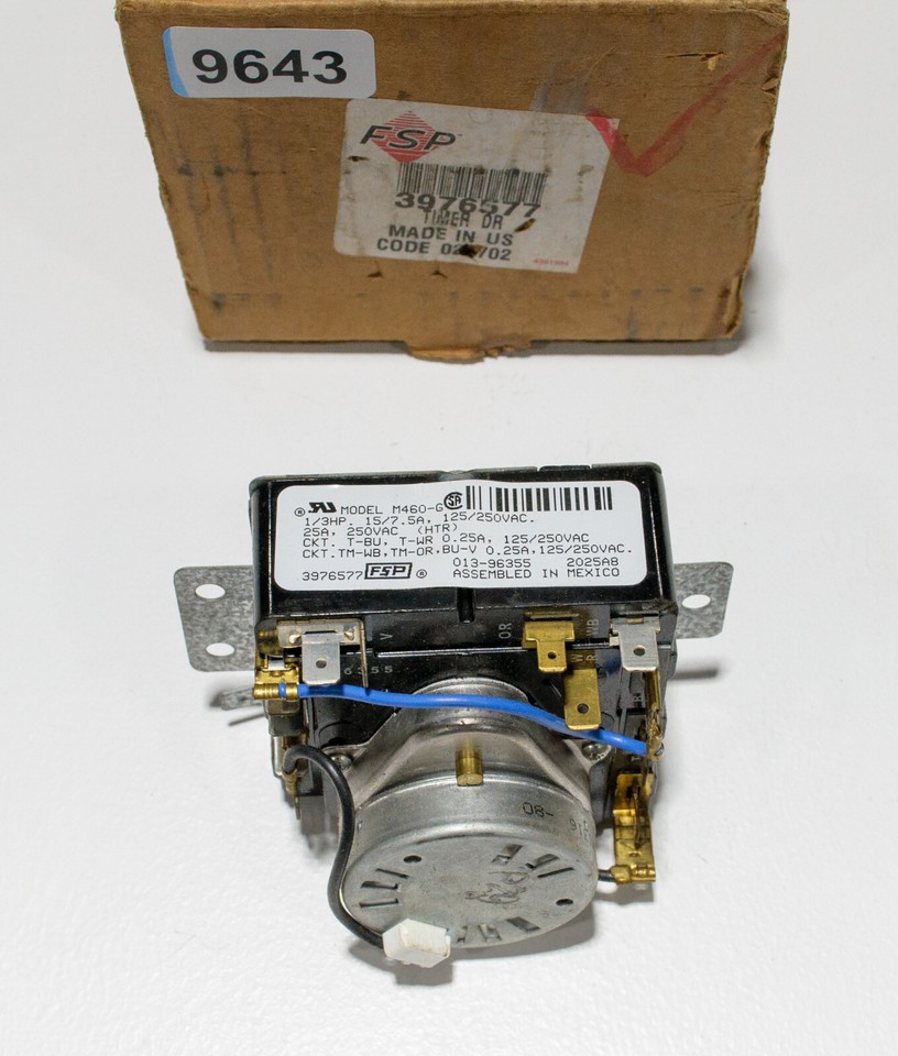 Whirlpool 3976577 Dryer Timer M460-G | eBay