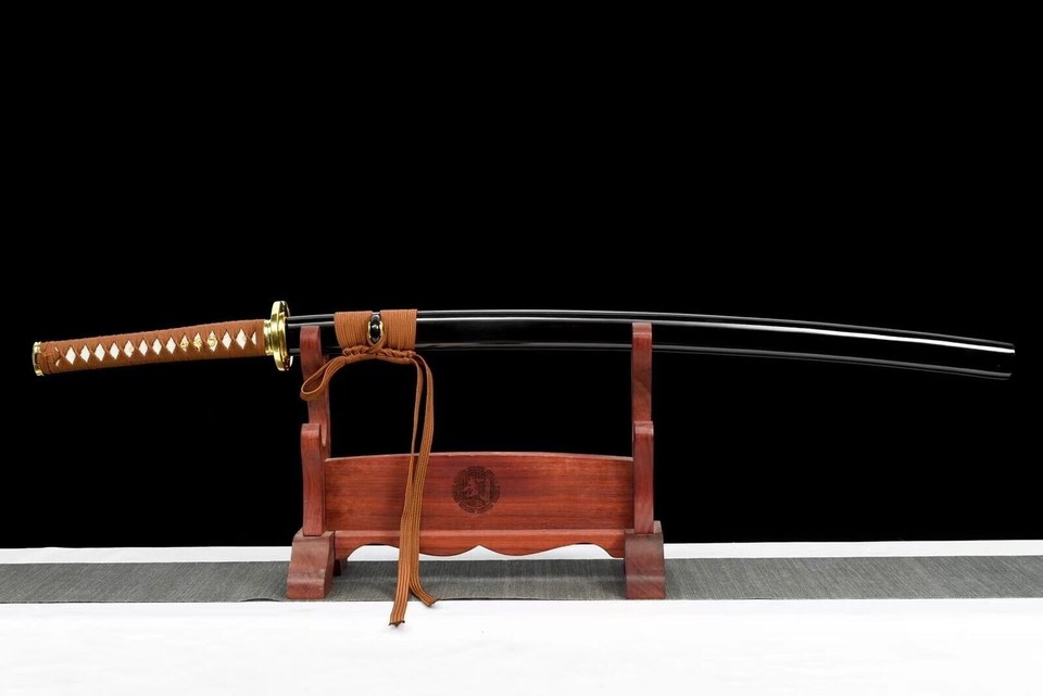 Rurouni Kenshin Katana Unique Reversed Blade Damascus Steel Japanese ...