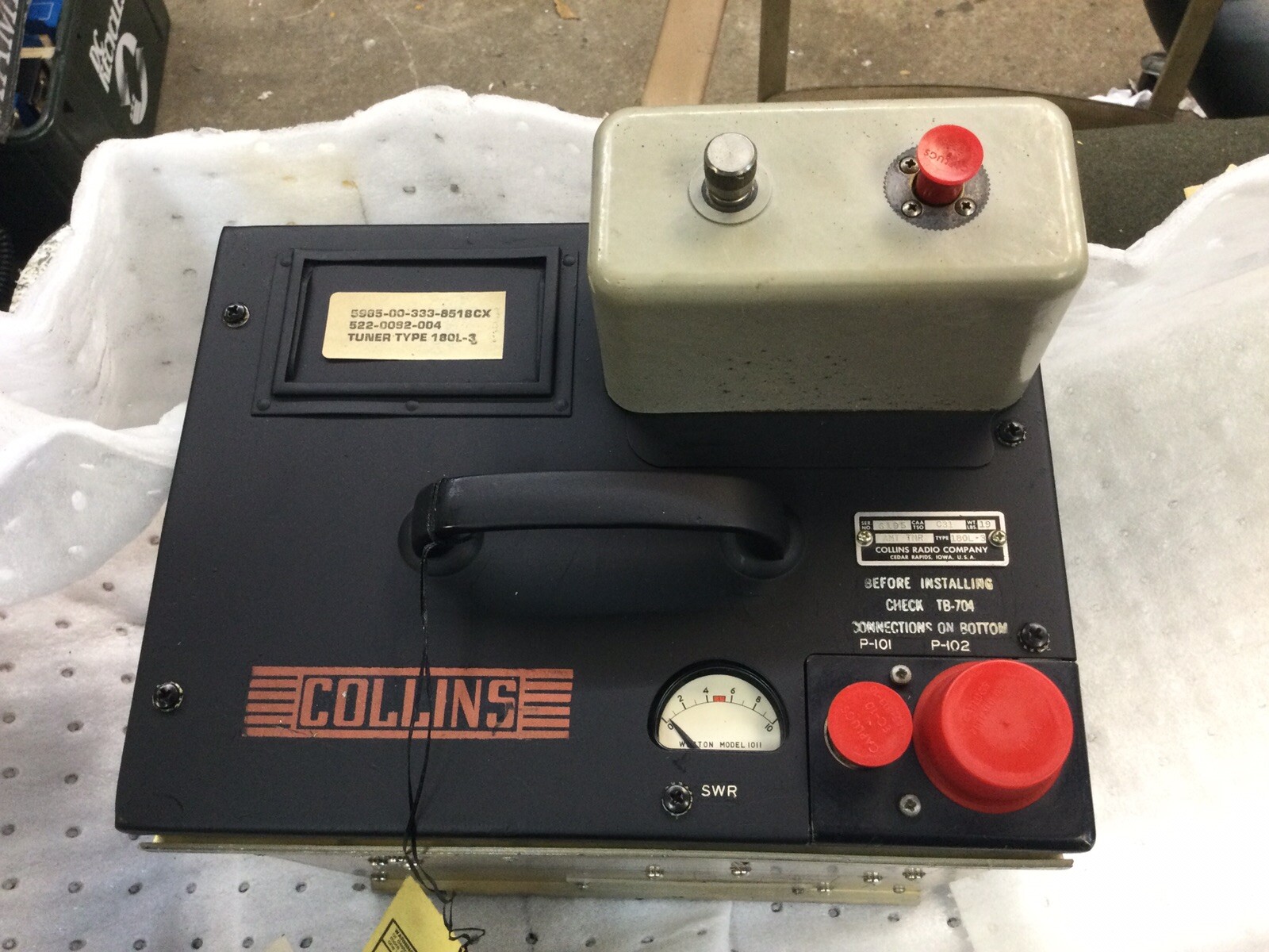 Military Radio Collins Aircraft 180L-3 Antenna Coupler Tuner Longwire ...