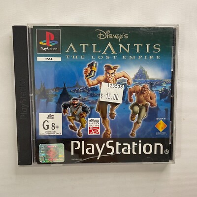 Disney's Atlantis: The Lost Empire Sony Playstation 1 PS1 PSX PAL Game ...