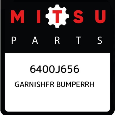 6400J656 Mitsubishi Garnishfr bumperrh 6400J656, New Genuine OEM Part ...